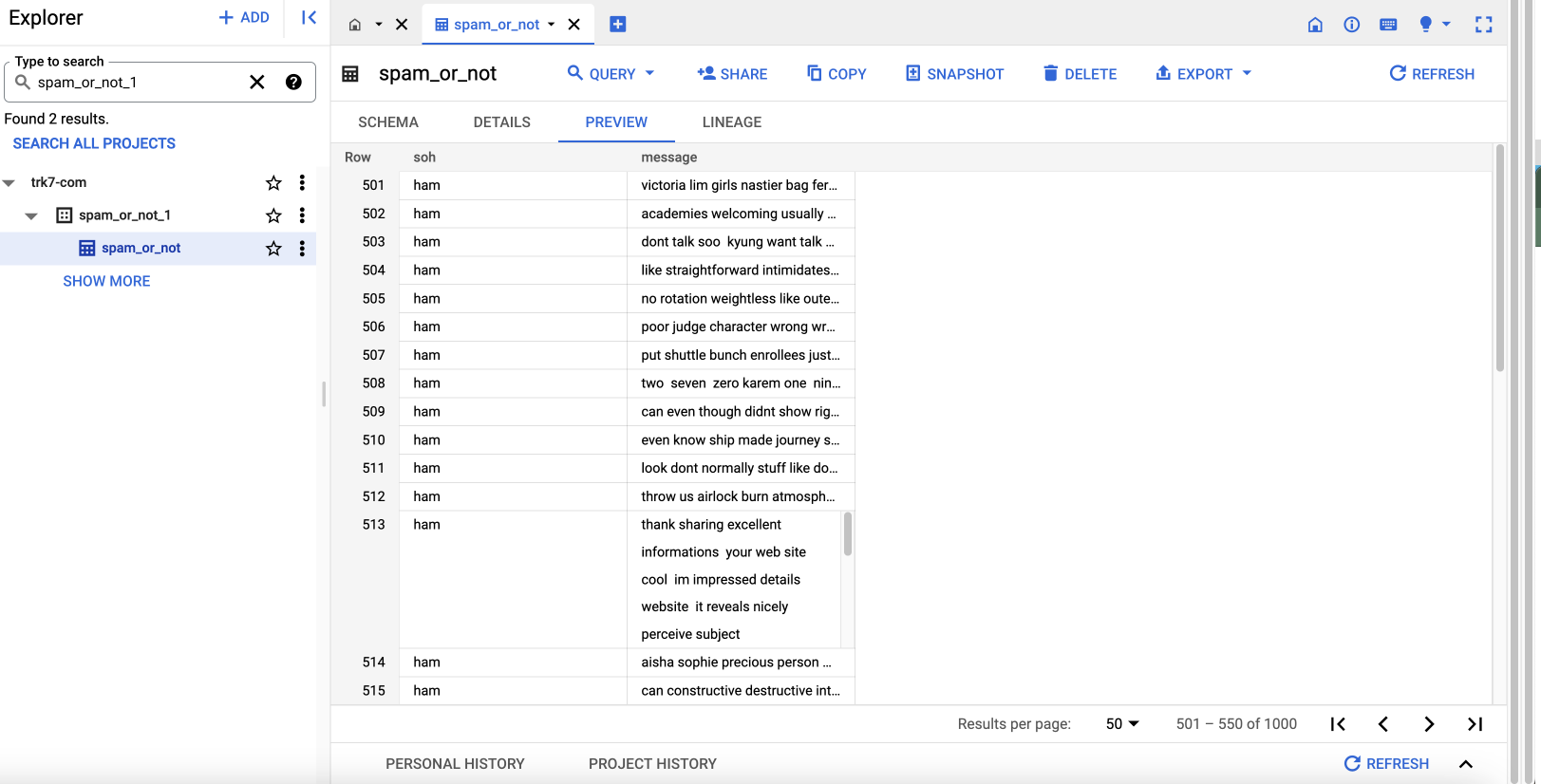 Machine Learning for the Lazy Engineer - BigQuery - trk7's blog